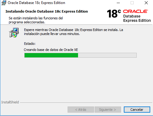 Cómo instalar Oracle Database 18c Express Edition para Windows