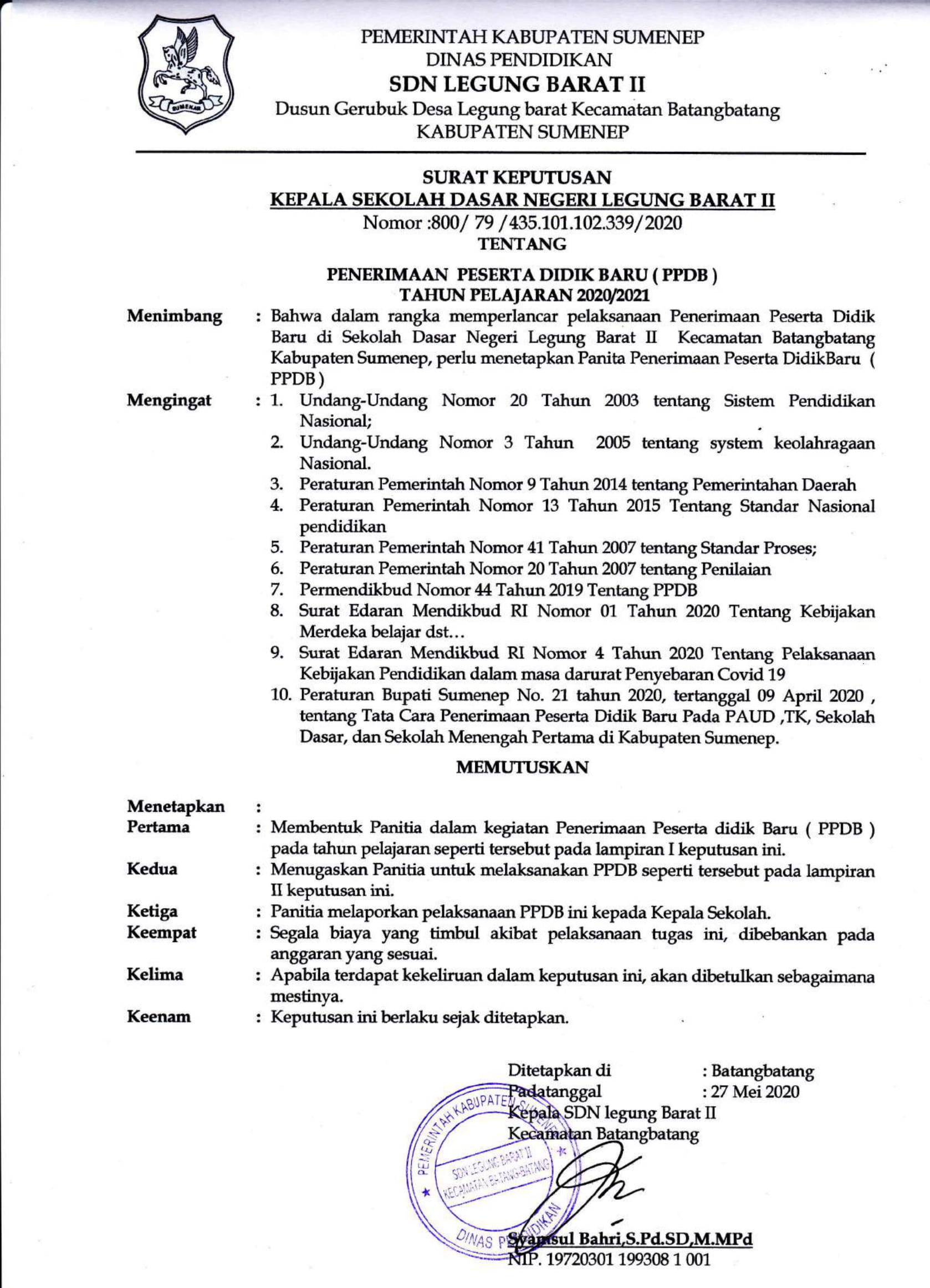 CONTOH DOKUMENTASI PPDB ONLINE DAN MANUAL