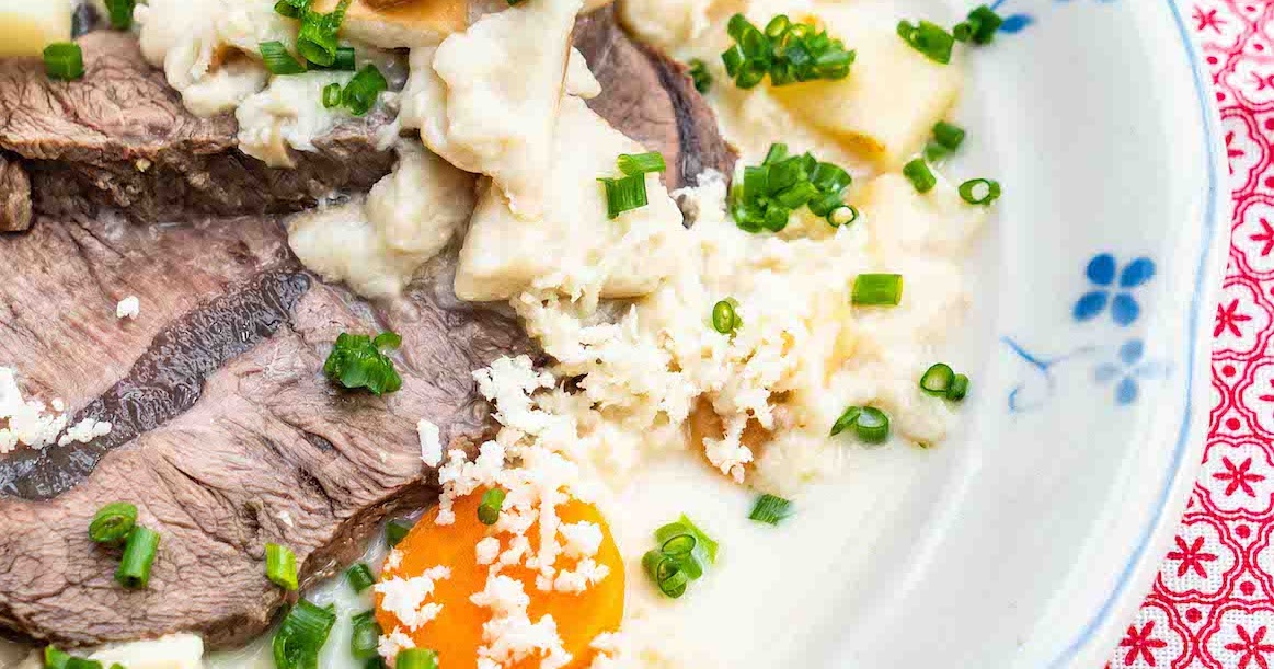 stuttgartcooking: Gekochtes Rindfleisch mit Laugenbrezel-Kren