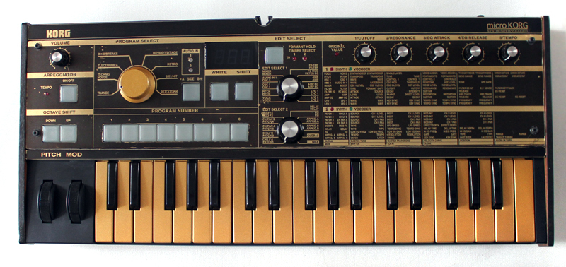 MATRIXSYNTH: Custom BLACK & GOLD Microkorg Synth