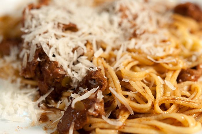 Things wot I Made Then Ate: Handmade angel hair pasta, shaved pork ...