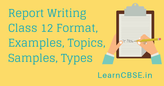 A plus Topper: Report Writing Format CBSE Class 12