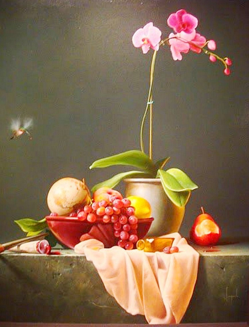 Historia y evolución de la pintura artística : Bodegones Florales al Óleo