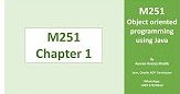 Ayman Ramzy: M251 Course (2019-2020) Object oriented programming with Java
