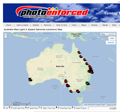 Australia Red Light & Speed Camera Locations