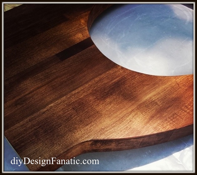 curved front for countertop, custom wood countertop, Mountain cottage ...