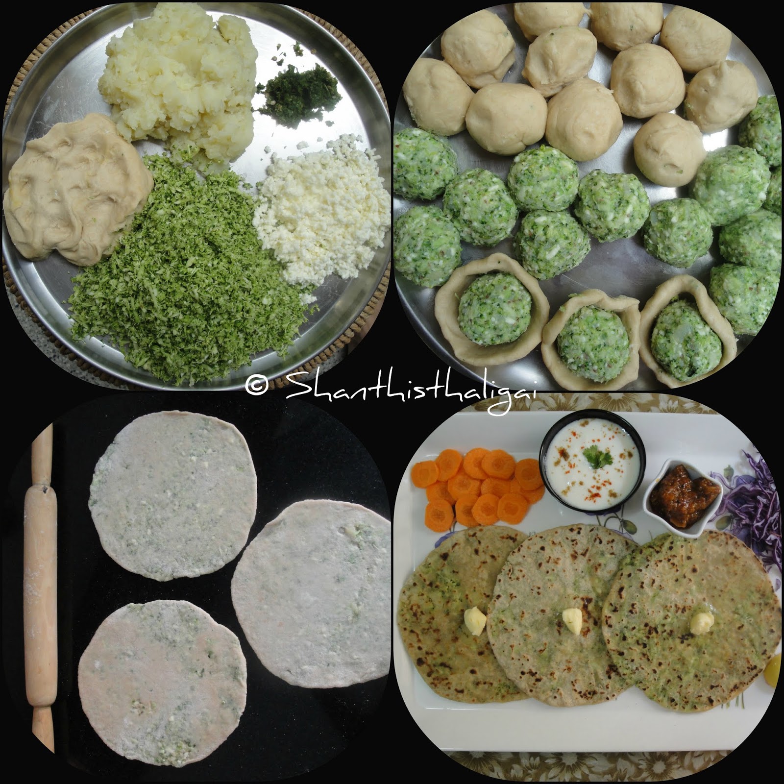 Shanthi Krishnakumar's cook book: BROCCOLI PARATHA RECIPE / PREETHI ...