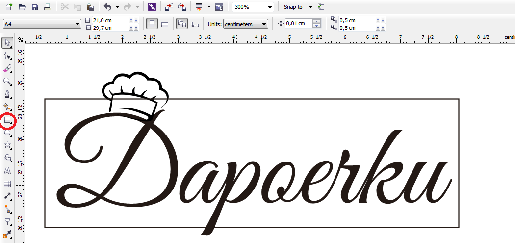 Desain Logo Makanan Simple