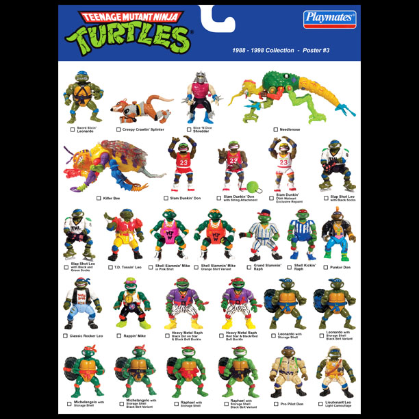 TMNT Action Figures Reference Guide: 1988 to 1997 TMNT FIGURES VISUAL ...