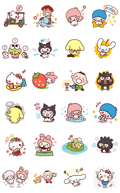 I love Kawaii: Sanrio Line Stickers : Sanrio Charactor 3