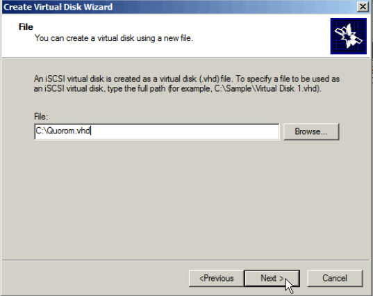 Creating SQL Cluster using Hyper-V: Part1 Virtualized Storage ...
