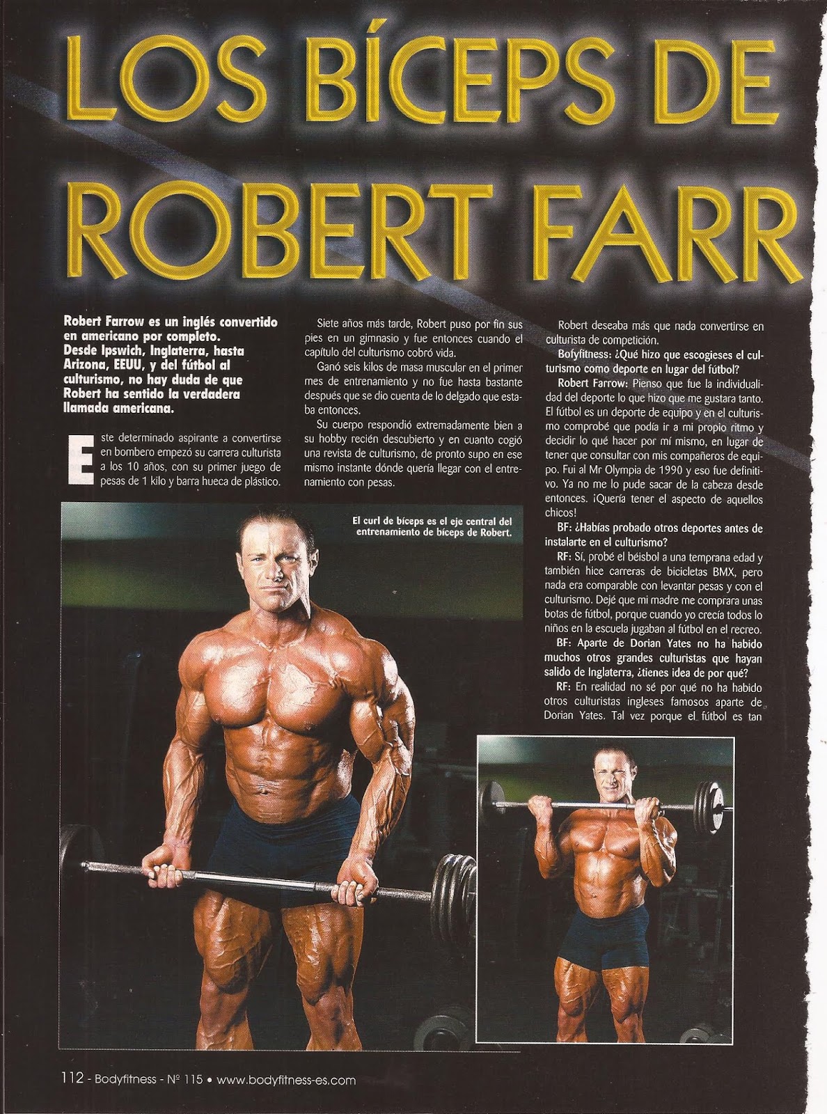 CULTURISMO EXTREME: LOS BICEPS DE ROBERT FARROW