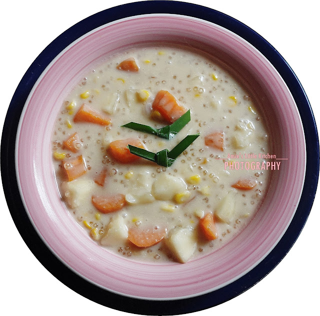 Pengat Ubi Kayu dengan Ubi Rambat - Amie's Little Kitchen