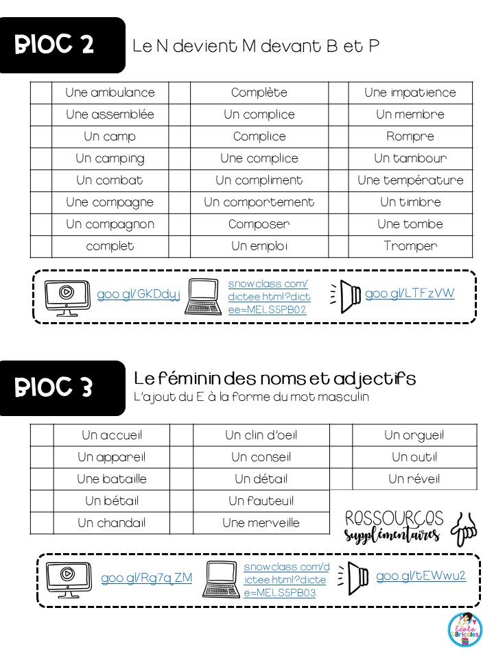 Vocabulaire Ecole | emsekflol.com