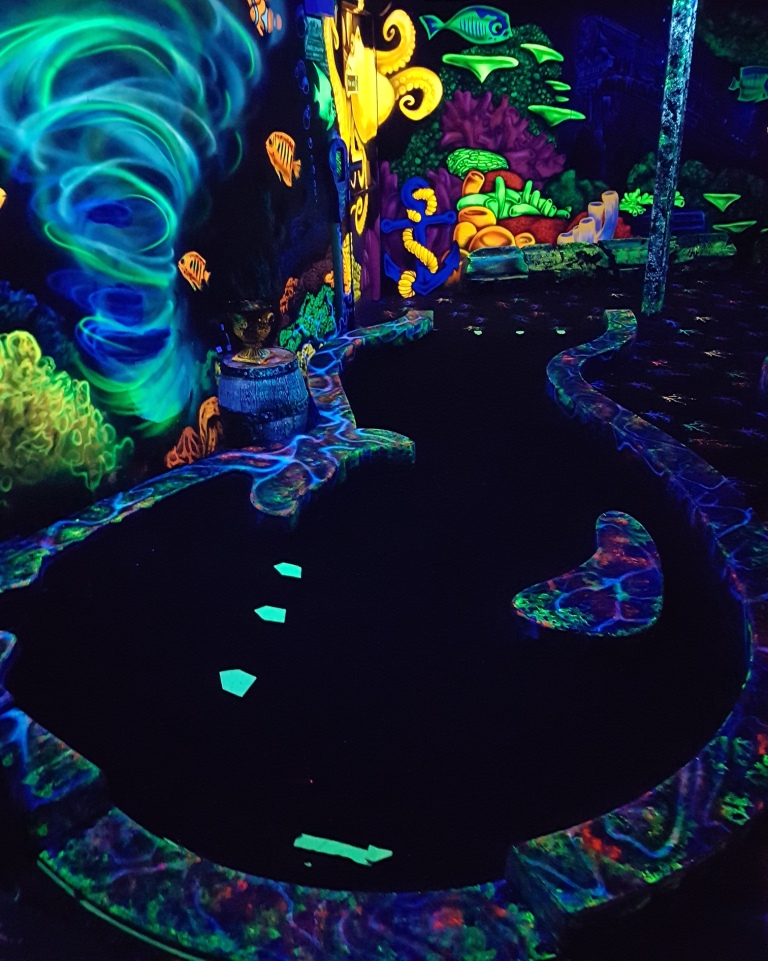 The Ham and Egger Files: 4D Cosmic Golf at Xplore at the Xscape Centre ...