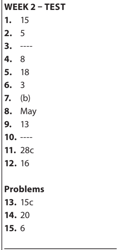 Master your Maths answers