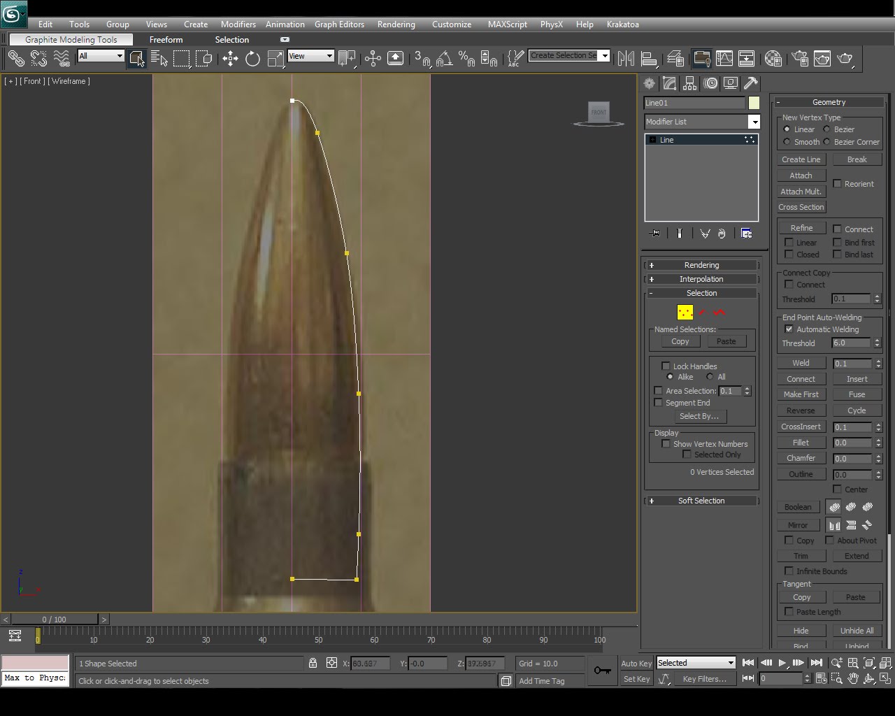 V3N0M's - 2D and 3D art: Creating a 3D Bullet