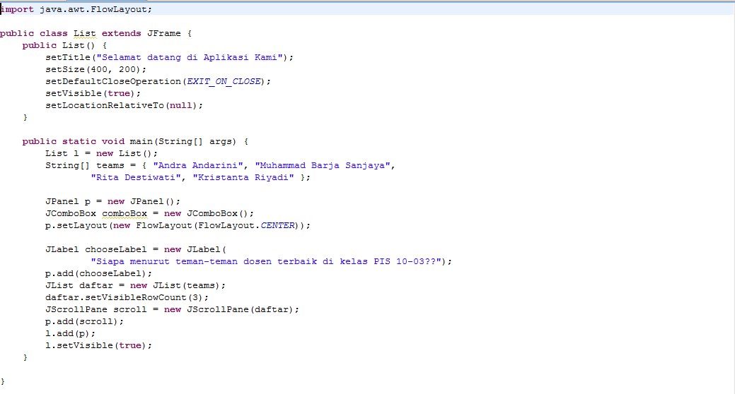 Pengenalan Java Basic