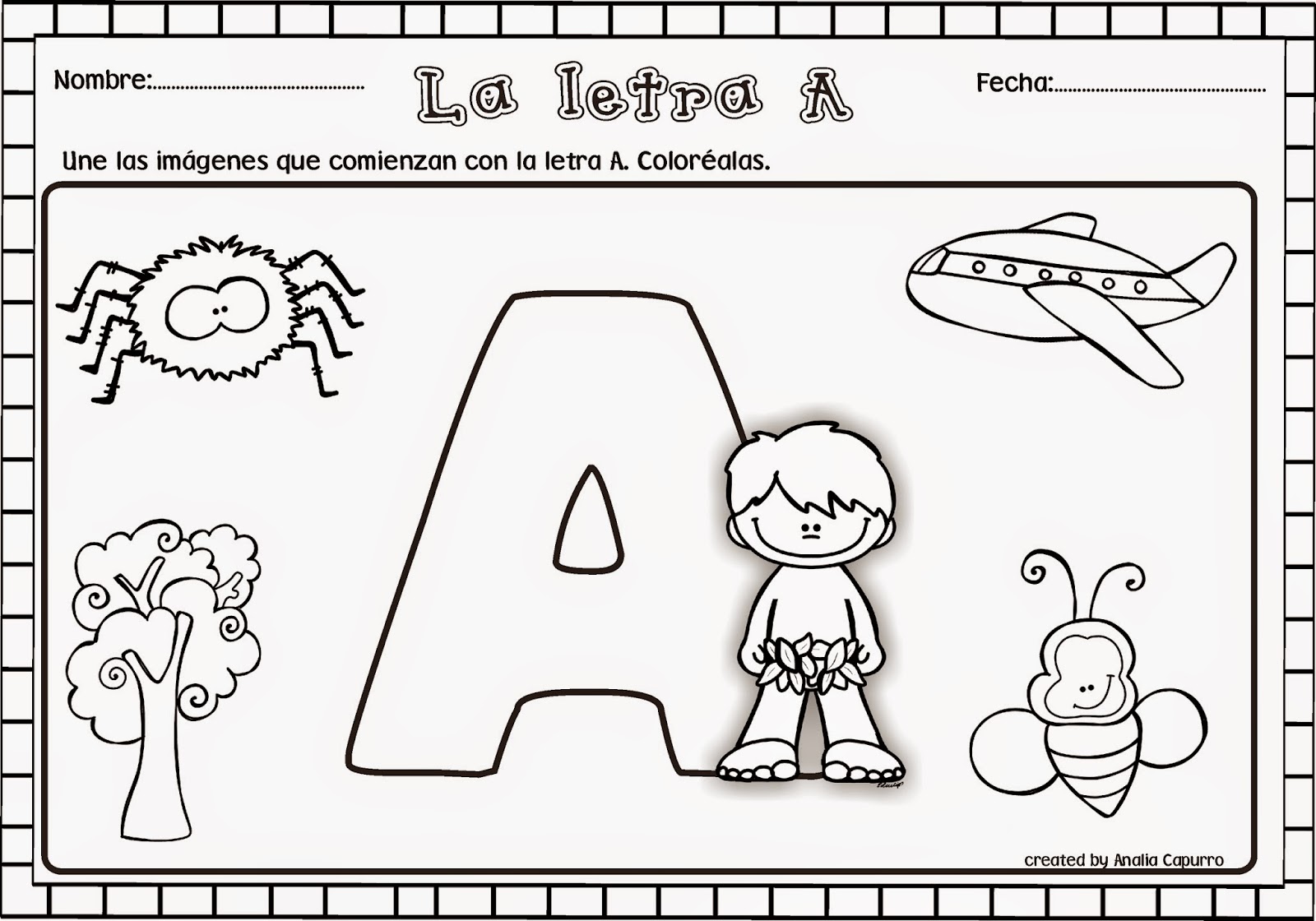 SGBlogosfera. María José Argüeso: TRABAJAMOS LA LETRA A