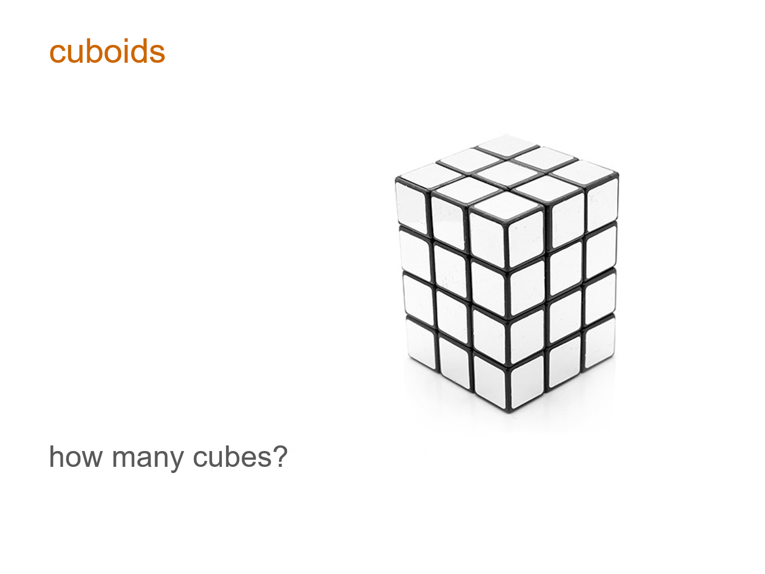 MEDIAN Don Steward mathematics teaching: rubik cuboids and cubes