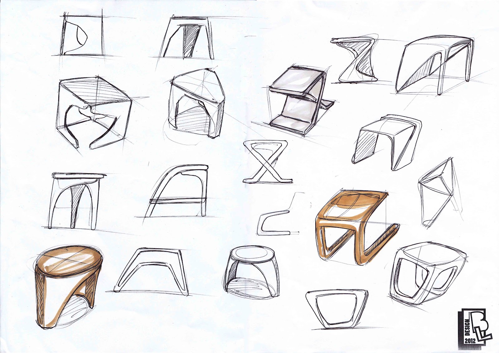 Barry Lor: Conceptual Design - Thumbnail Sketches