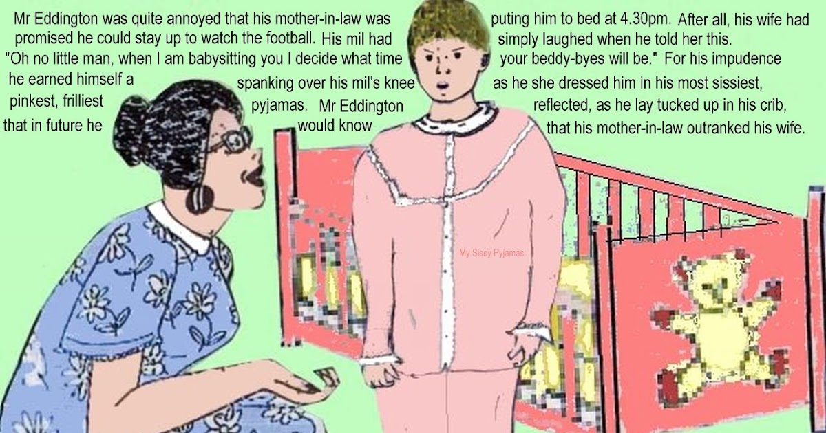 Time for Spankings, Bed and Pyjamas: Mr Eddington's bedtime