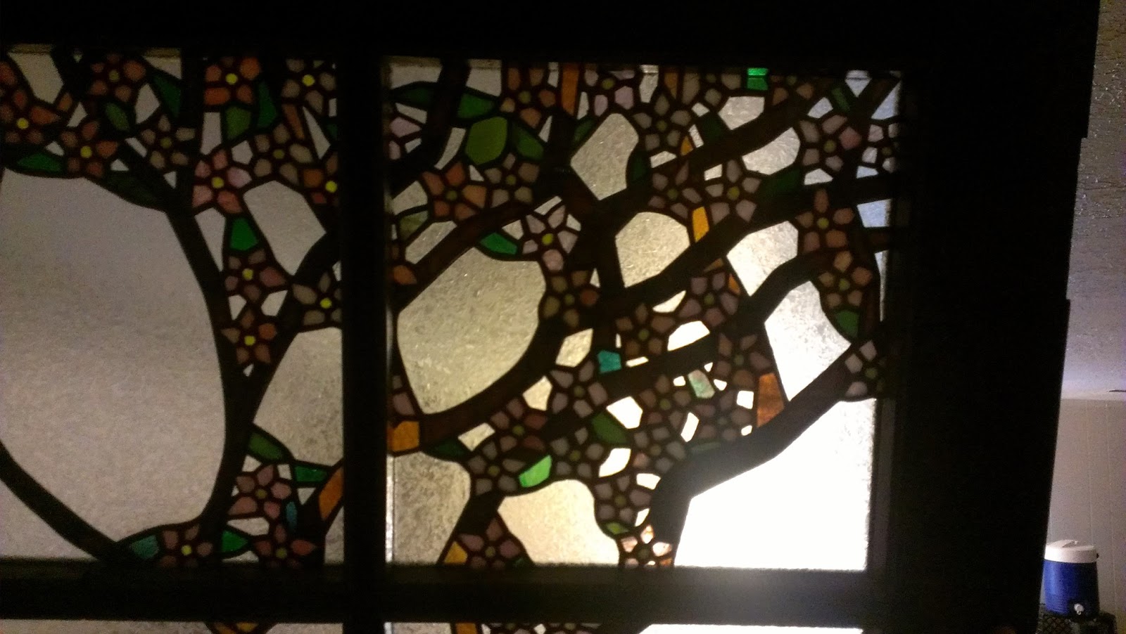 All Of Green Glass: Stained Glass Cherry Blossom Door