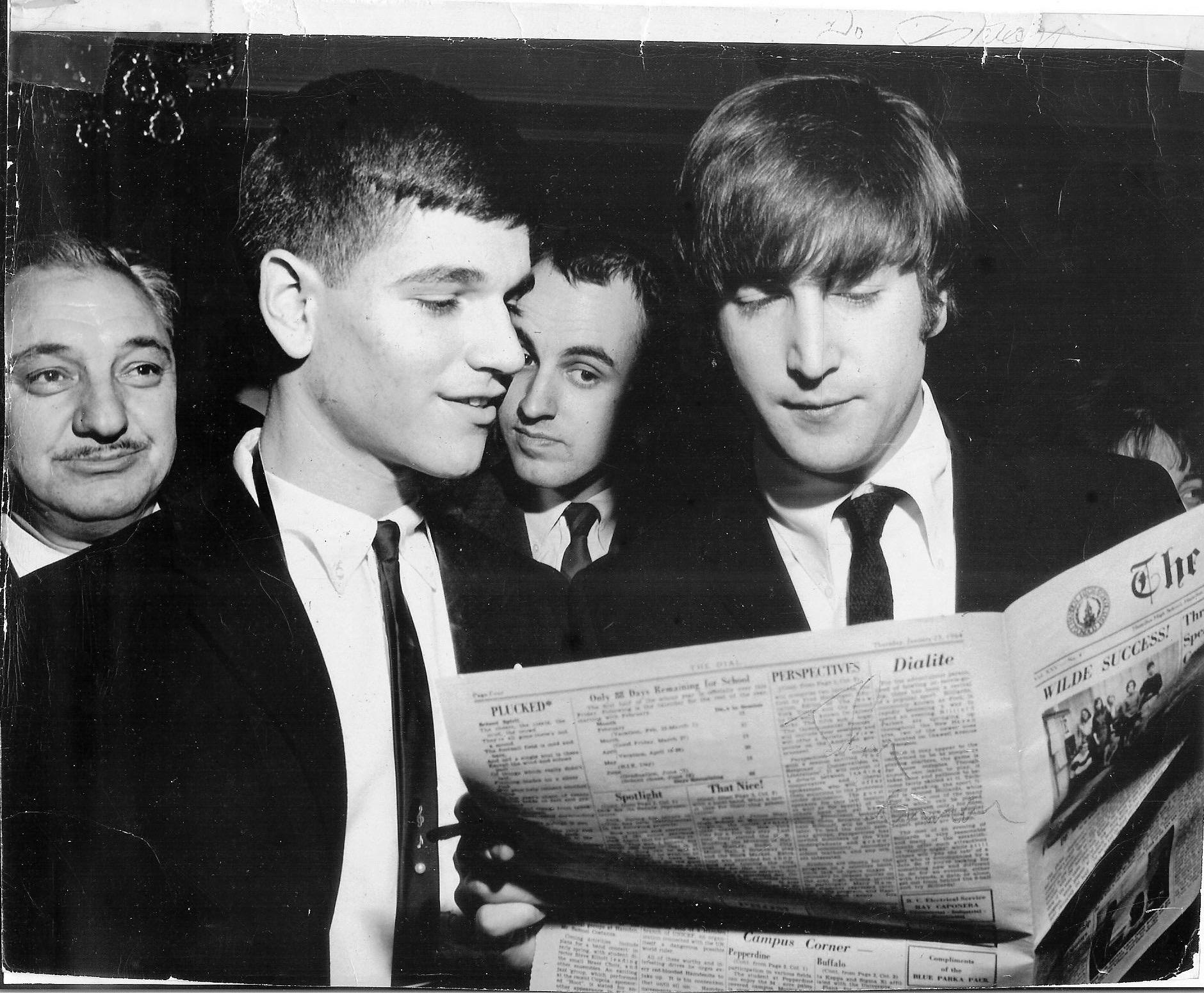 Meet the Beatles for Real: Newspaper reading with John Lennon