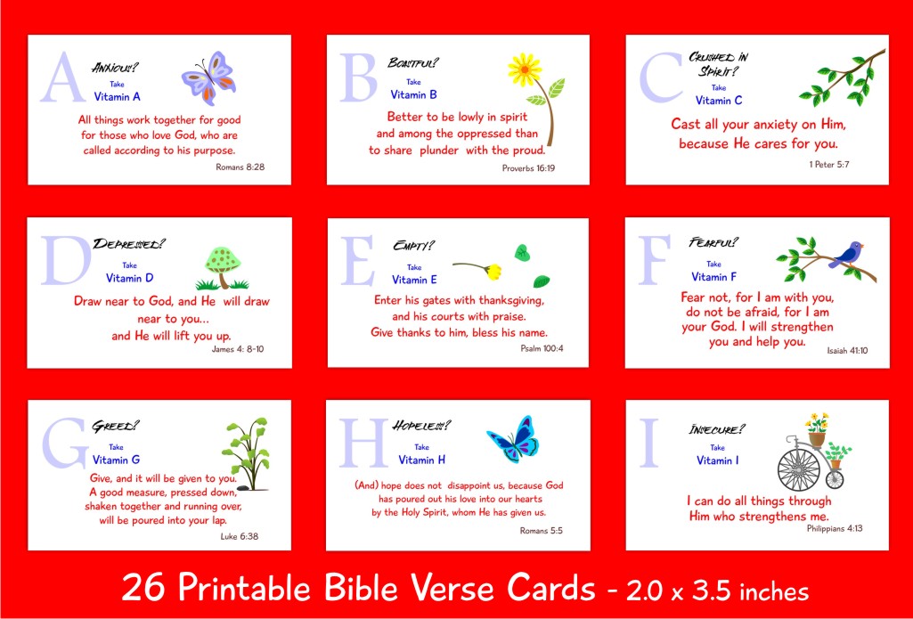 RicLDP Artworks: Printable Bible Verse Cards