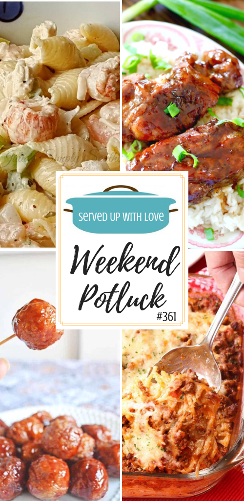 Baked Spaghetti at Weekend Potluck #361 | Served Up With Love