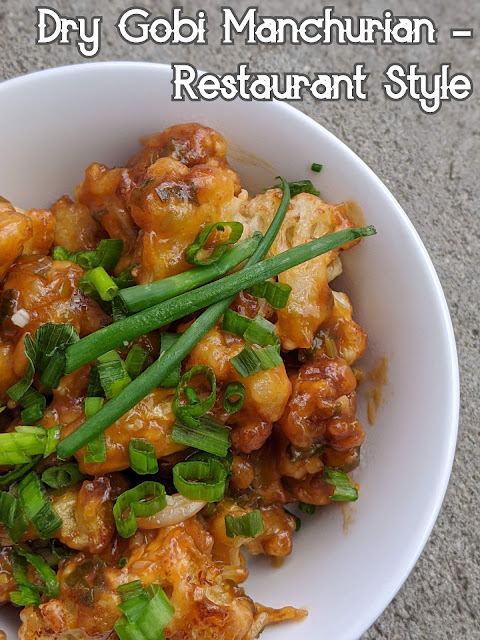 Dry Gobi Manchurian - Restaurant Style