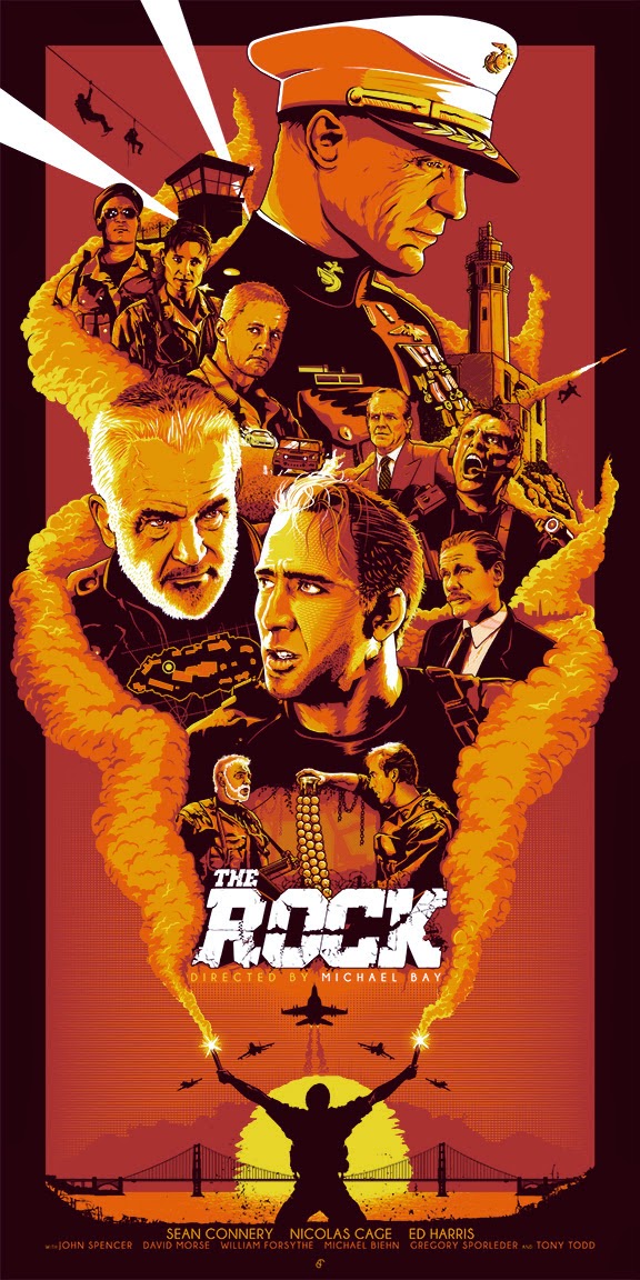 INSIDE THE ROCK POSTER FRAME BLOG: The Rock Movie Poster by Patrick ...