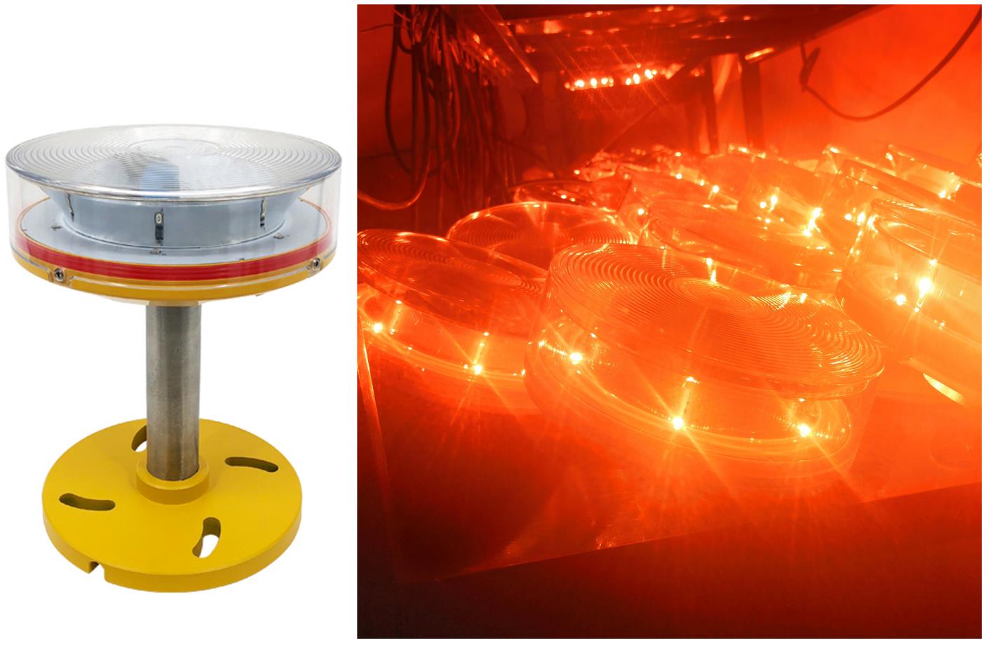 Night Marking Red Obstruction Light System for Transmission Tower