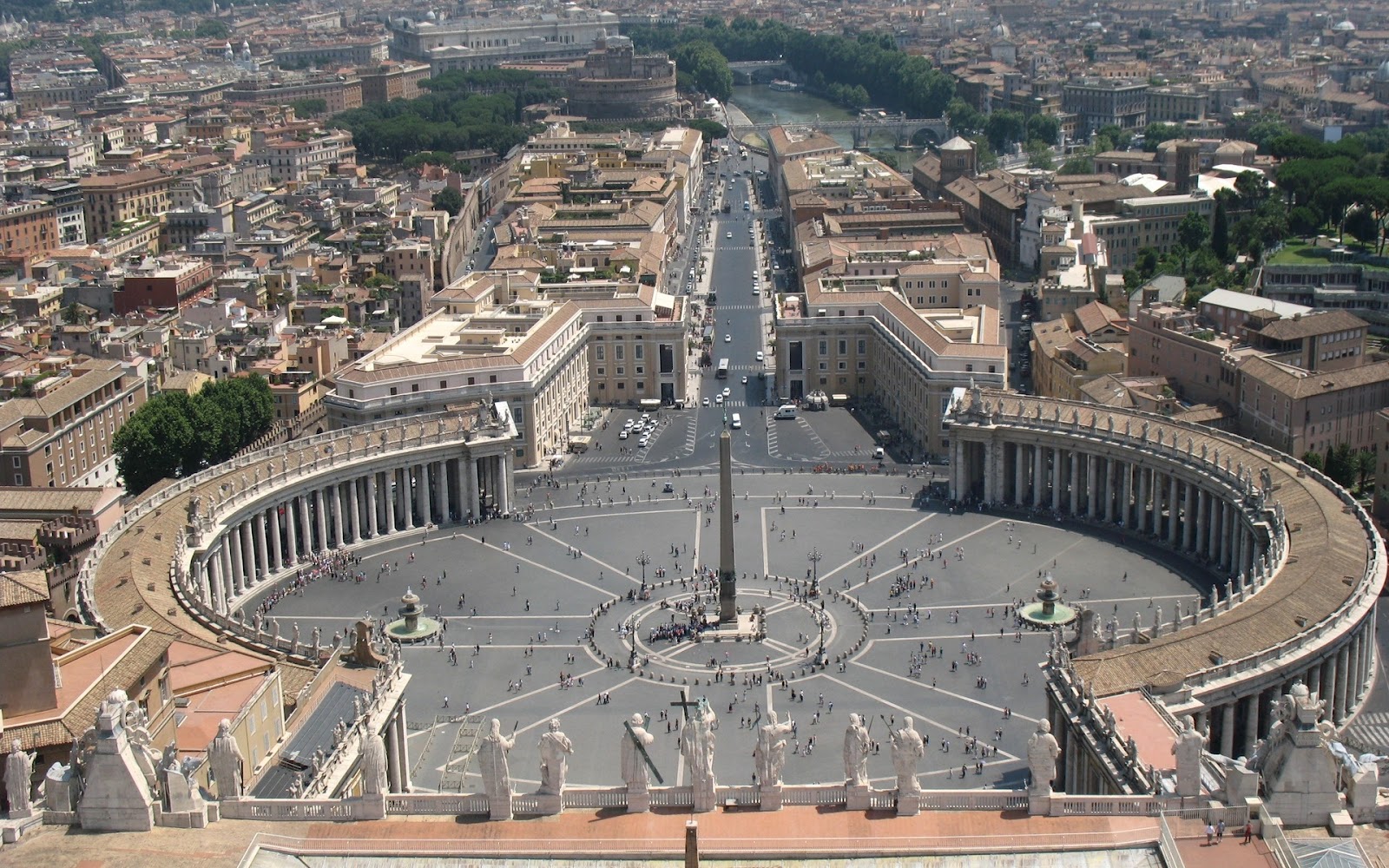 Piazza San Pietro - Italy [HD - 1920x1200] | Bimages.Net - Free Full HD ...