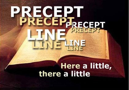 The Lamb on the Altar: Precept Upon Precept, Line Upon Line?