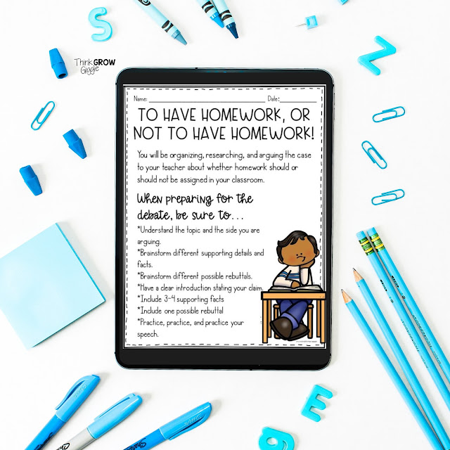 How to Hold Debates in Your Classroom - Think Grow Giggle