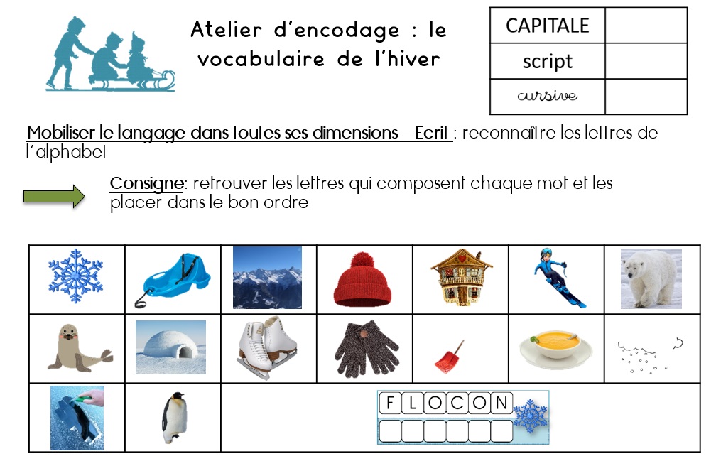 Les jeux de Jean Noël : Dossier de l'hiver en maternelle : ateliers et ...