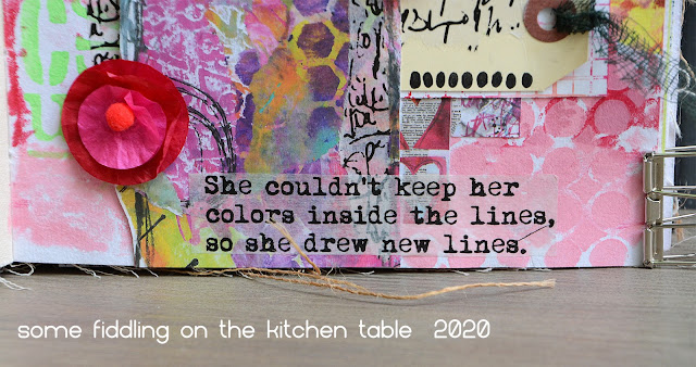 Some fiddling on the kitchen table: Collaging