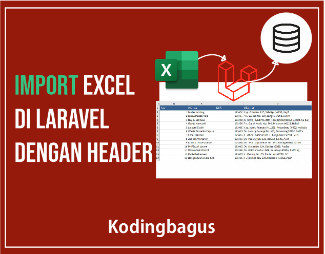 Import Excel Laravel dengan header - Koding Bagus