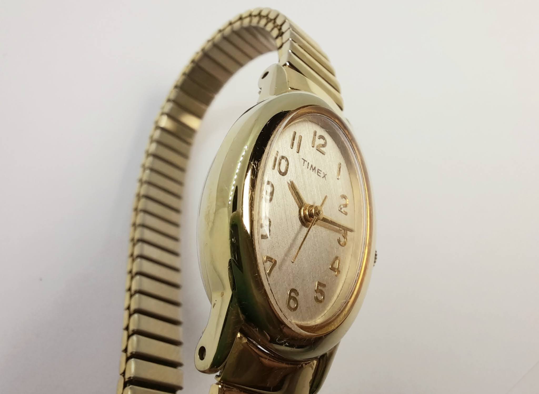 Đồng hồ nữ Timex n6 mạ vàng dây thun