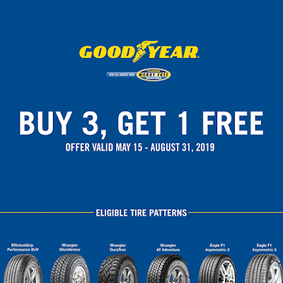 Manila Shopper: GoodYear Tires Buy3 Get1 Promo: til Aug 2019