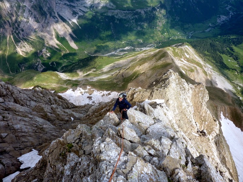 Baptiste Lons guide de haute montagne pyrénées : Arête Nord Ouest du ...