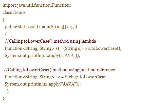 Method References In Java