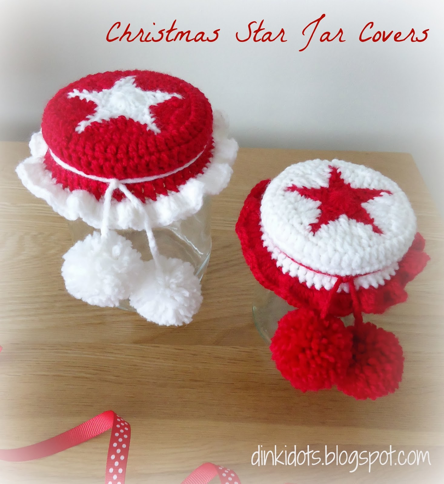 A Playful Stitch: Free Tutorial - Christmas Star Jar Covers
