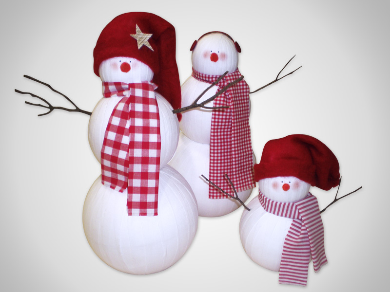 BELAFELTRO: Muñecos de nieve de bolas. Actividades con niños.