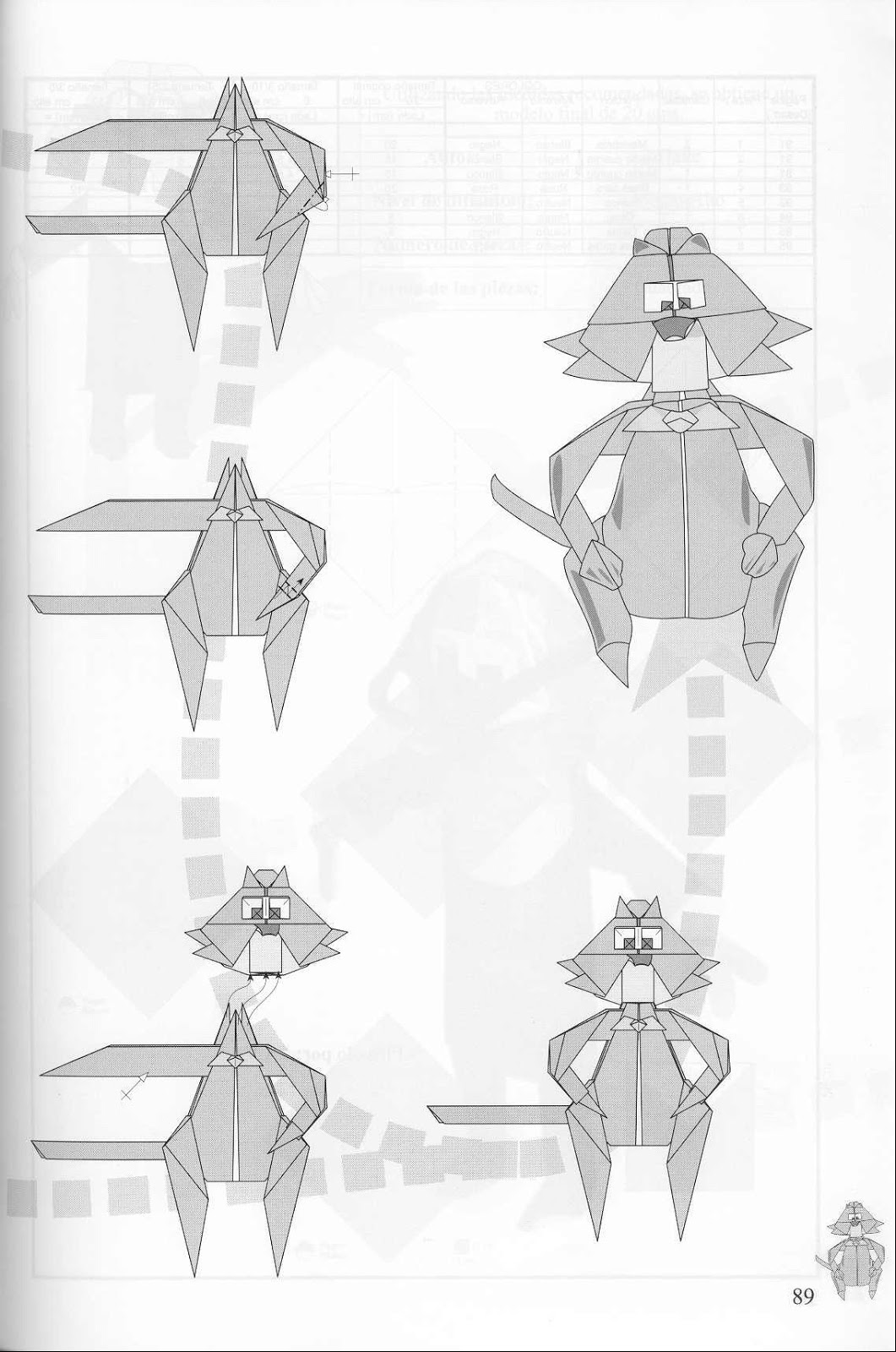 Origami Cartoon 3-Halle - Ruby Book Origami