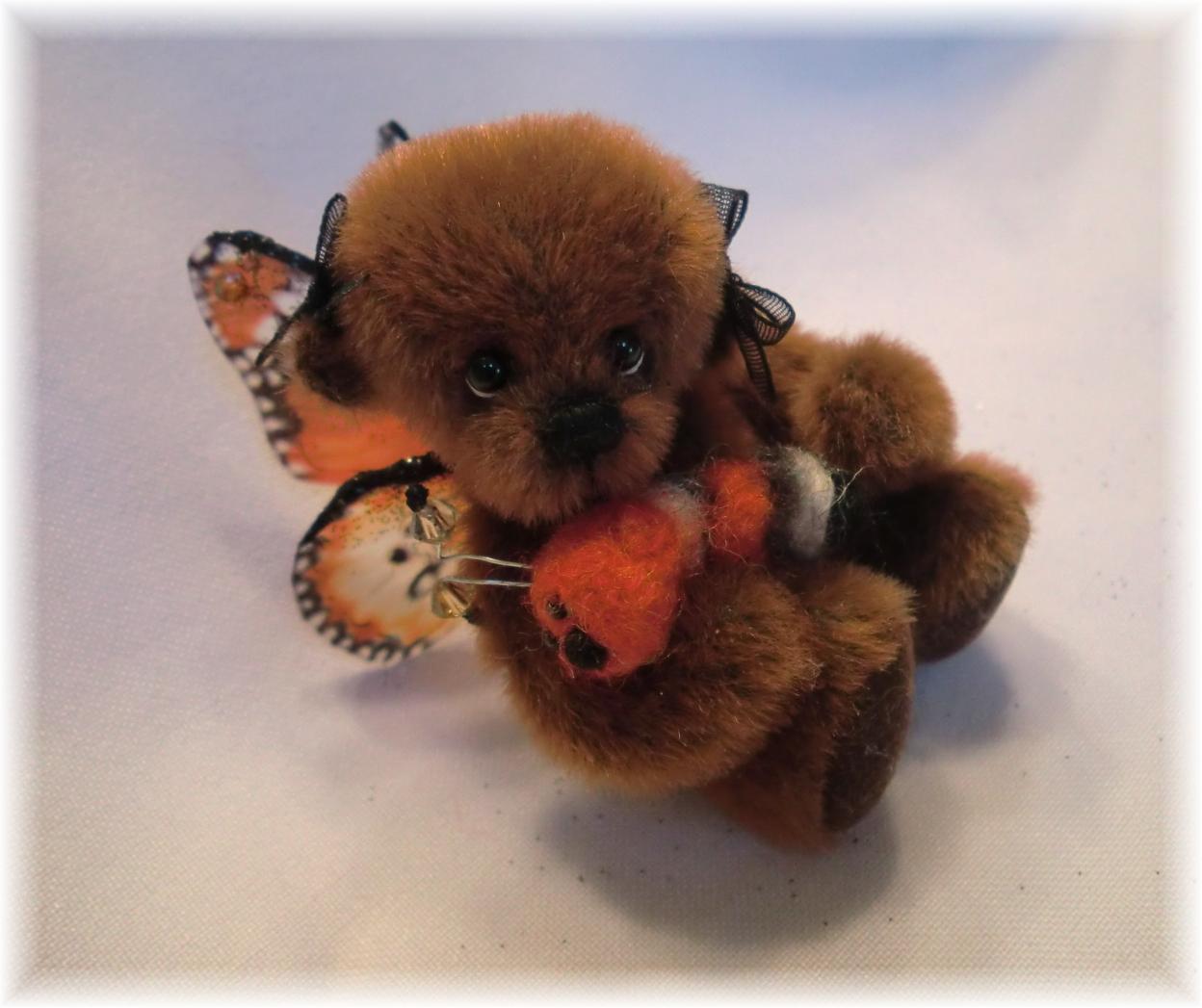 MadebyAnna Miniature artist bears by Anna Long: Monarch Butterfly ...
