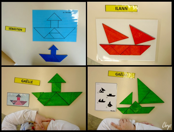 Le Journal de Chrys: Les bateaux Tangram