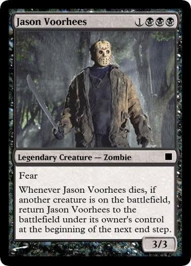 Magic the Gathering fan-made cards: Jason Voorhees (Friday the 13th movies)