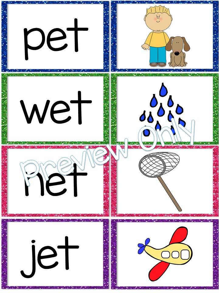 Cvc Words Sentences With Pictures - CVC Words Read and Reveal Cards ...